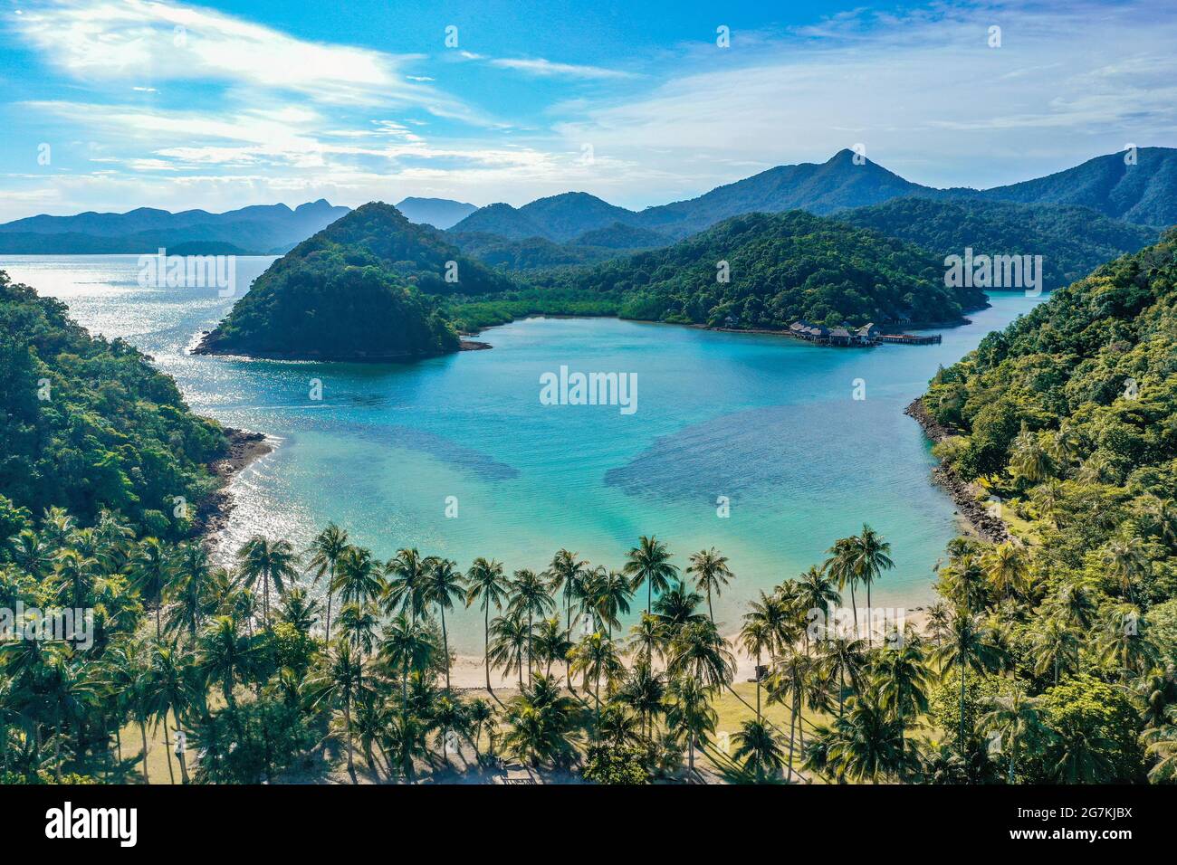 Aerial view of Koh Ngam, in Koh Chang, Trat, thailand Stock Photo - Alamy