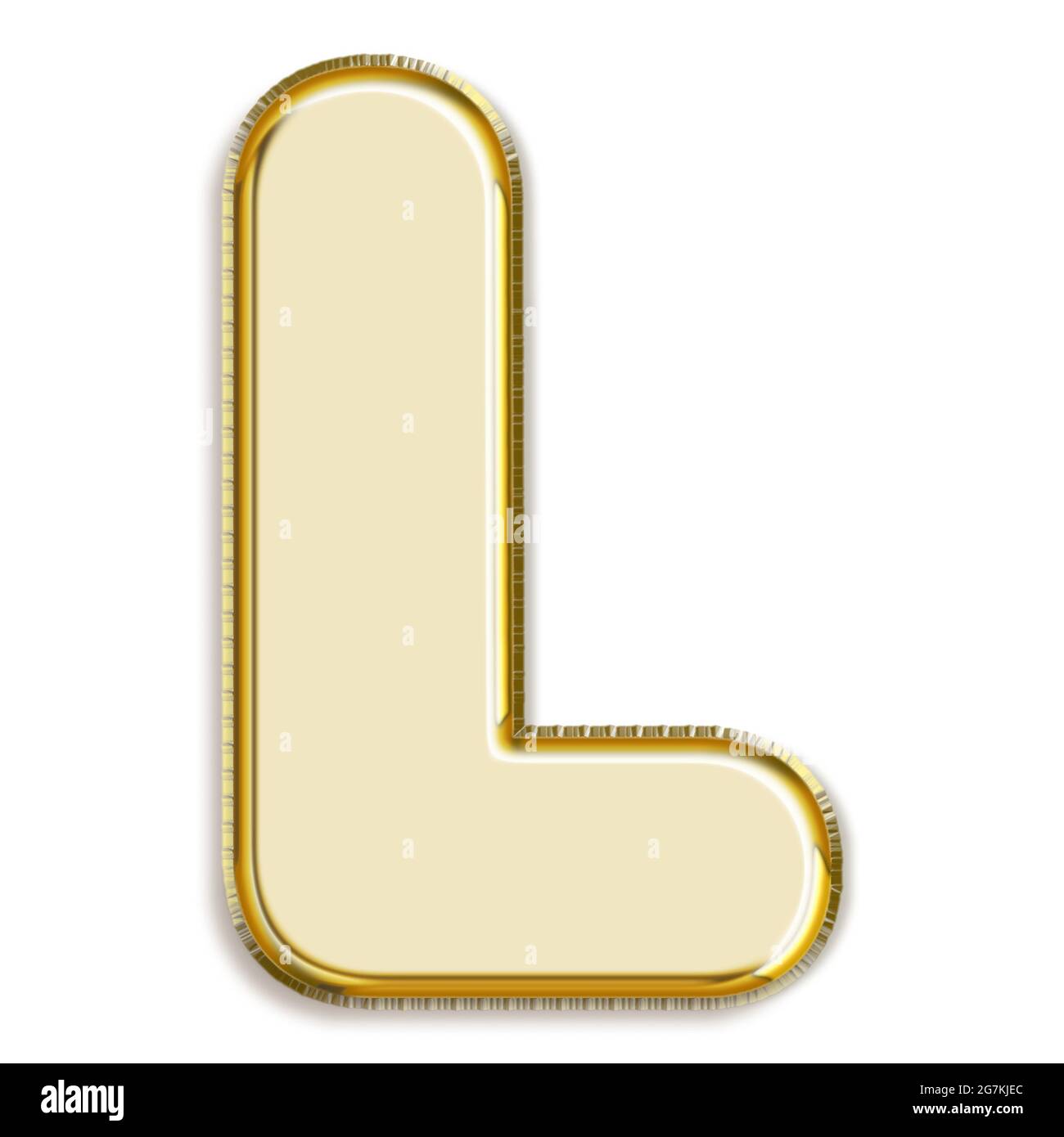 Golden alphabet letter design on white background Stock Photo - Alamy