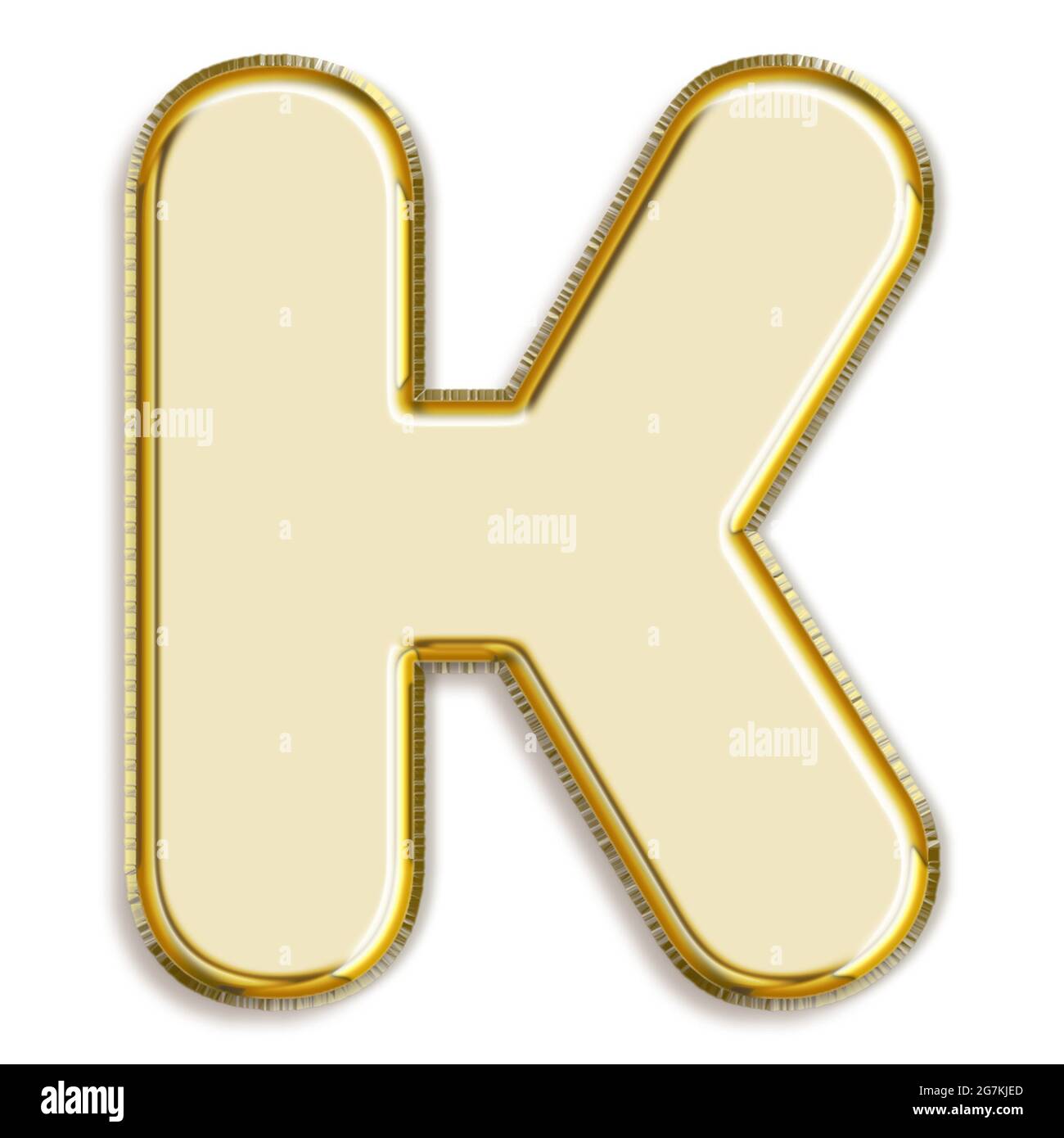 Illustration of the letter K isolated on a white background Stock Photo ...