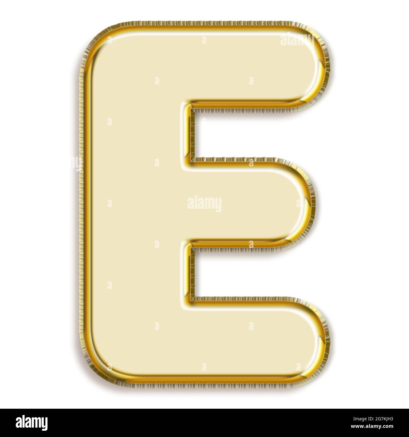 Illustration of the letter E isolated on a white background Stock Photo ...