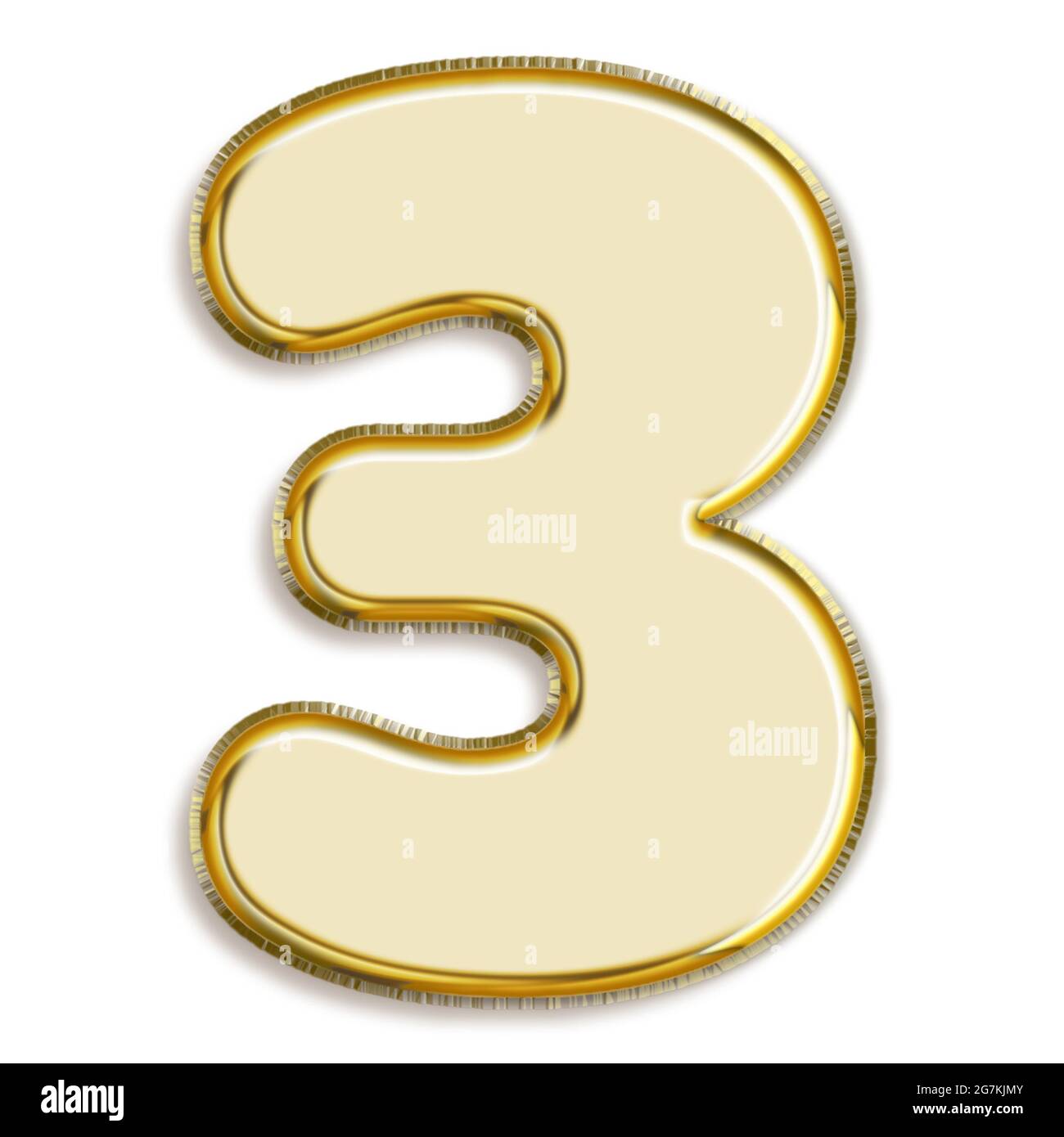 Number design on white background Stock Photo - Alamy