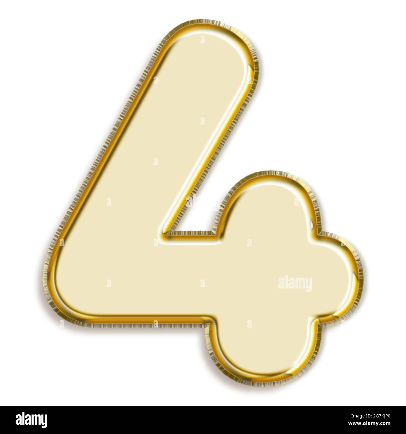 Number design on white background Stock Photo - Alamy