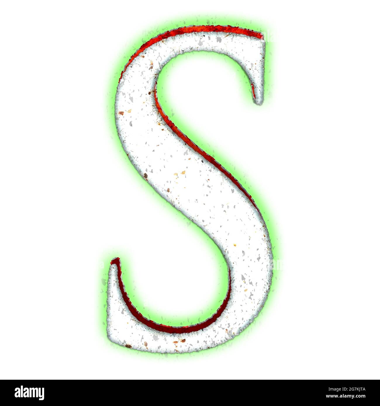 Illustration of the letter S isolated on a white background Stock Photo ...