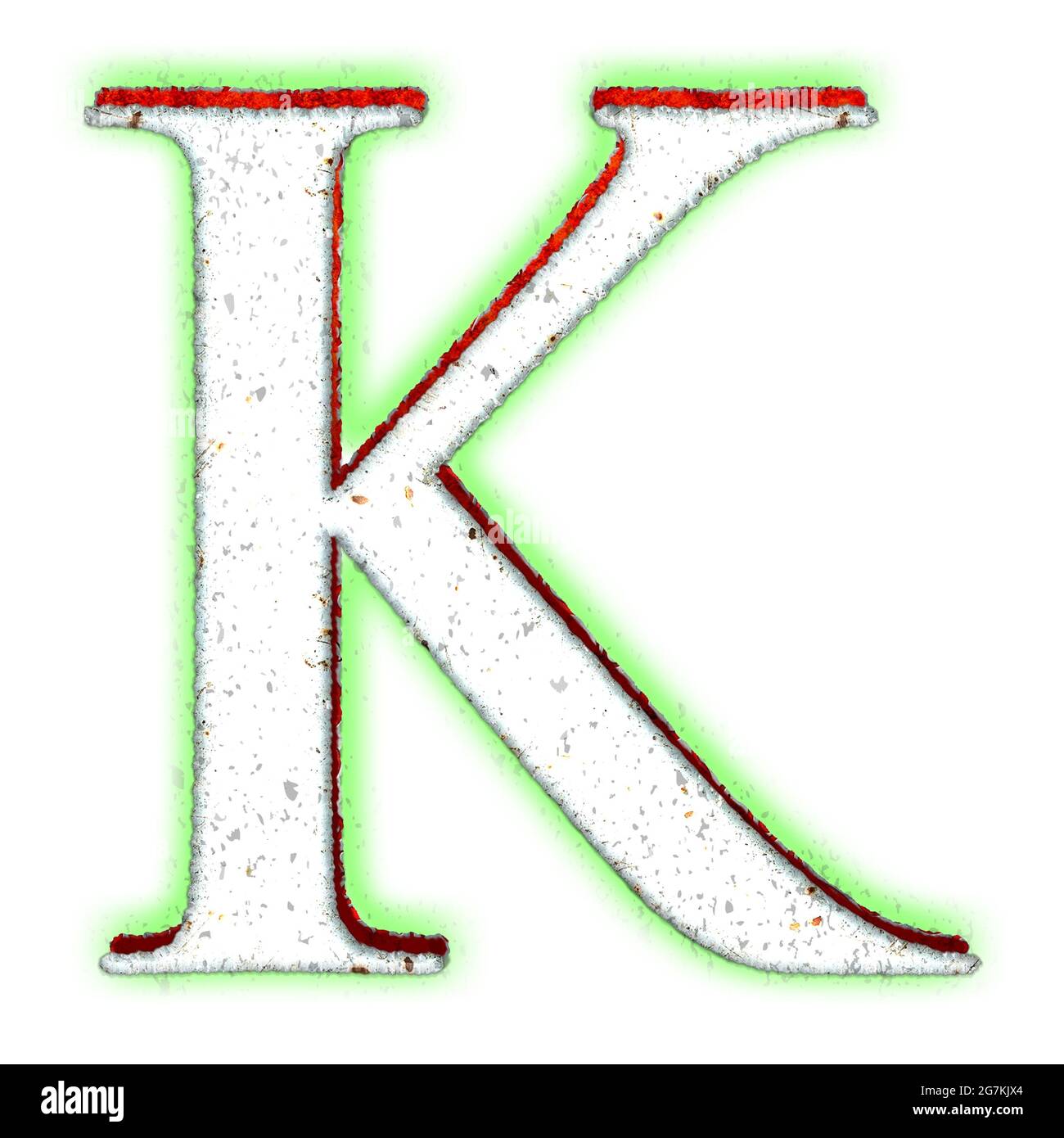 Illustration of the letter K isolated on a white background Stock Photo ...