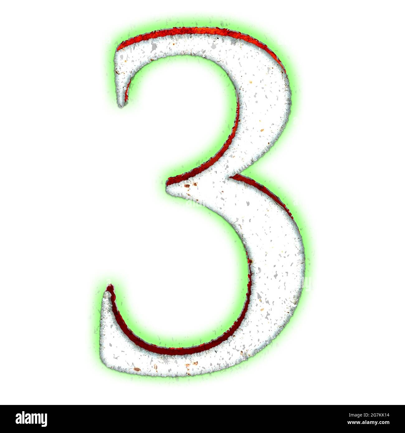 Number design on white background Stock Photo - Alamy