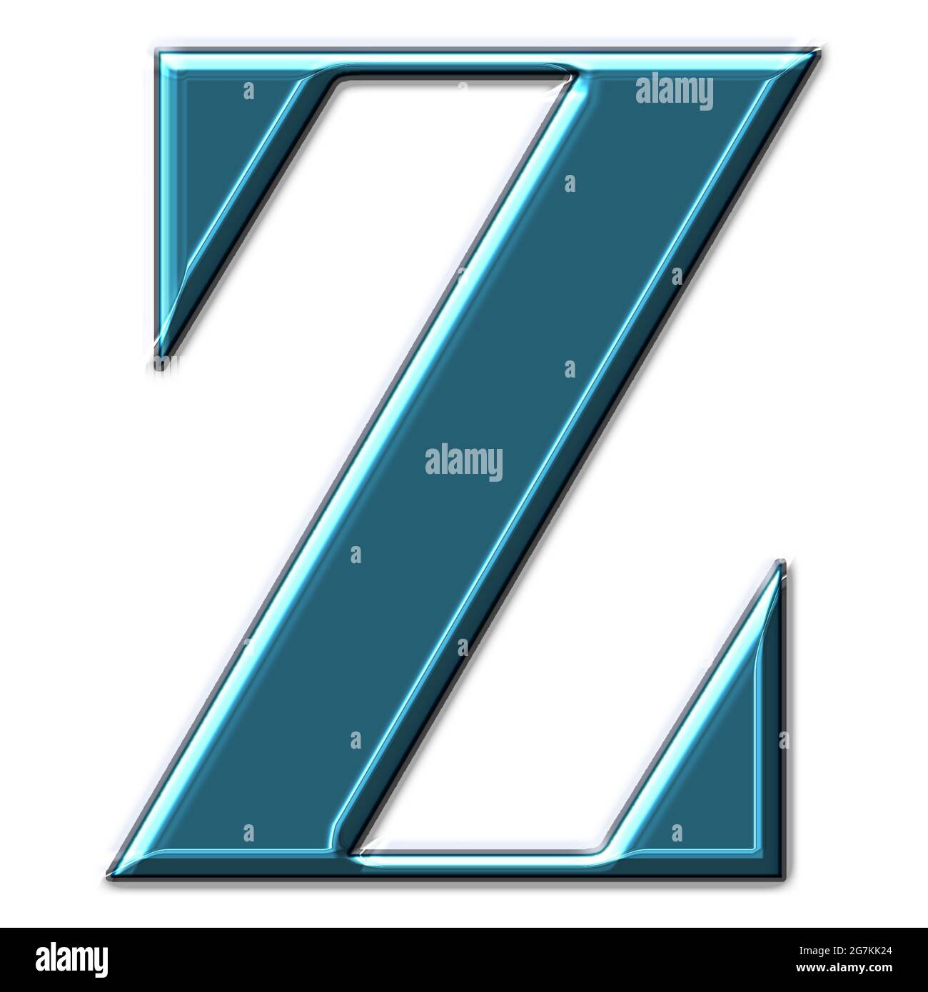 Illustration of the letter Z isolated on a white background Stock Photo ...