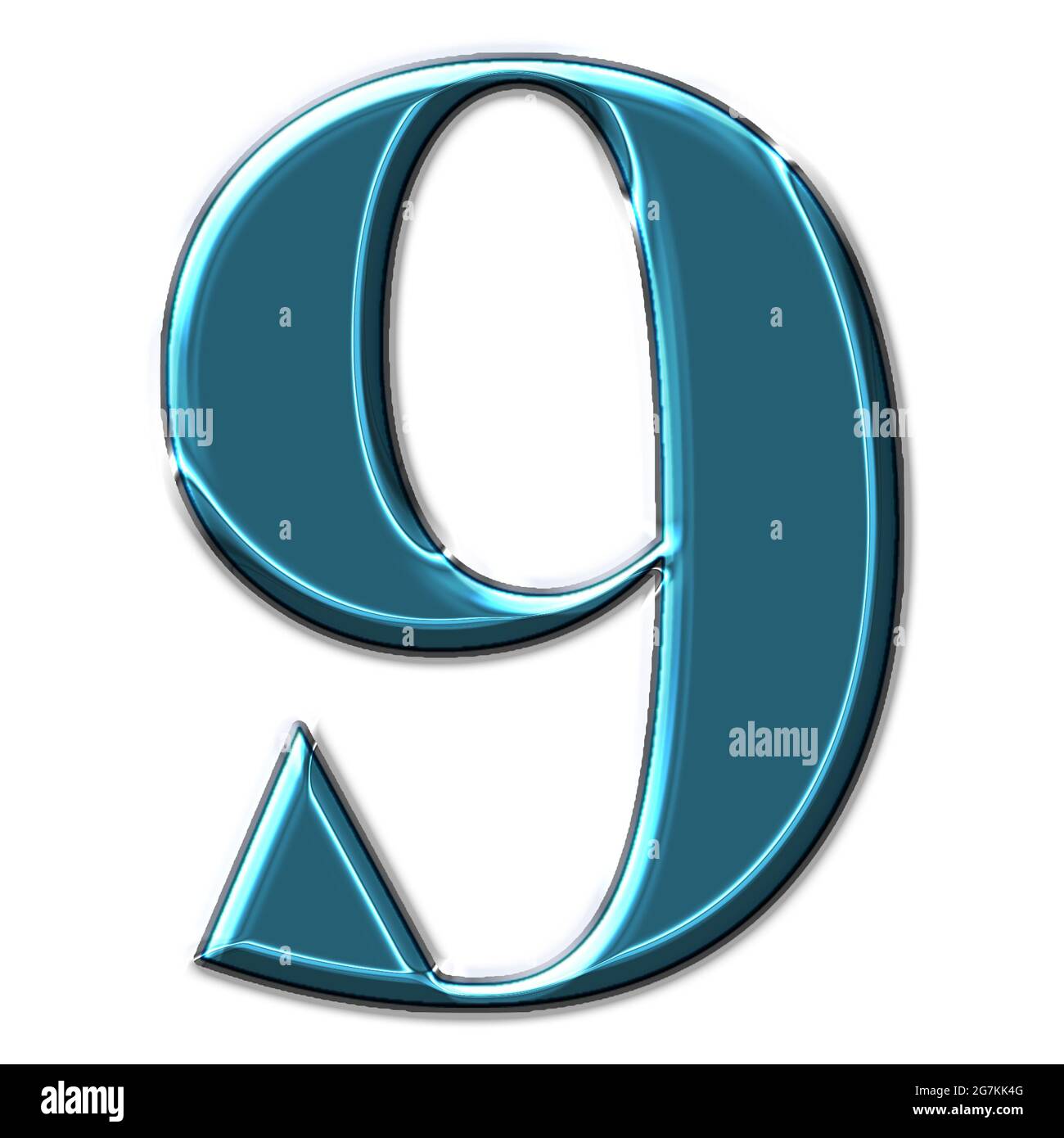 Blue number six hi-res stock photography and images - Alamy