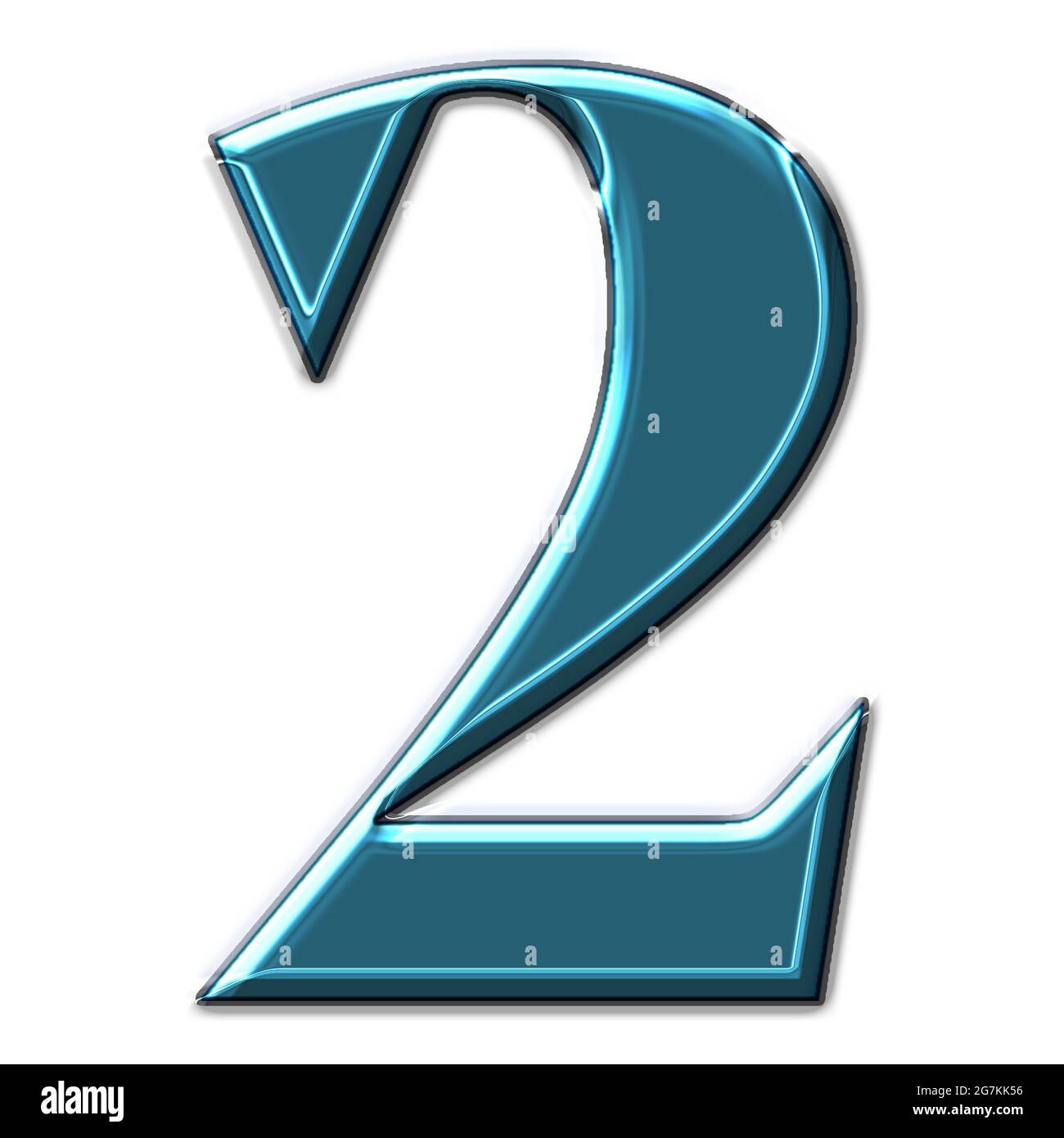 Number design on white background Stock Photo - Alamy