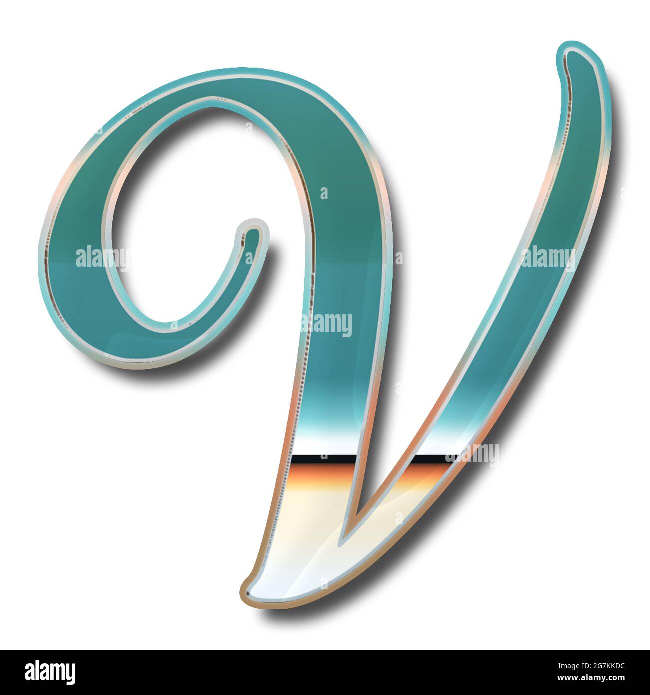 Alphabet letter design on white background Stock Photo - Alamy