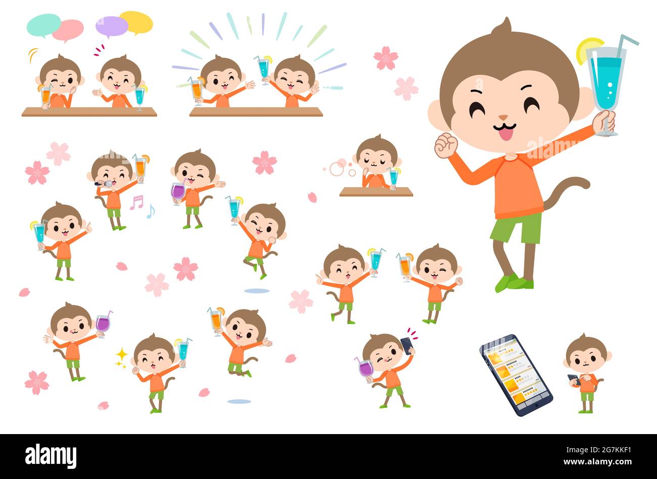 Monkey communication Stock Vector Images - Alamy