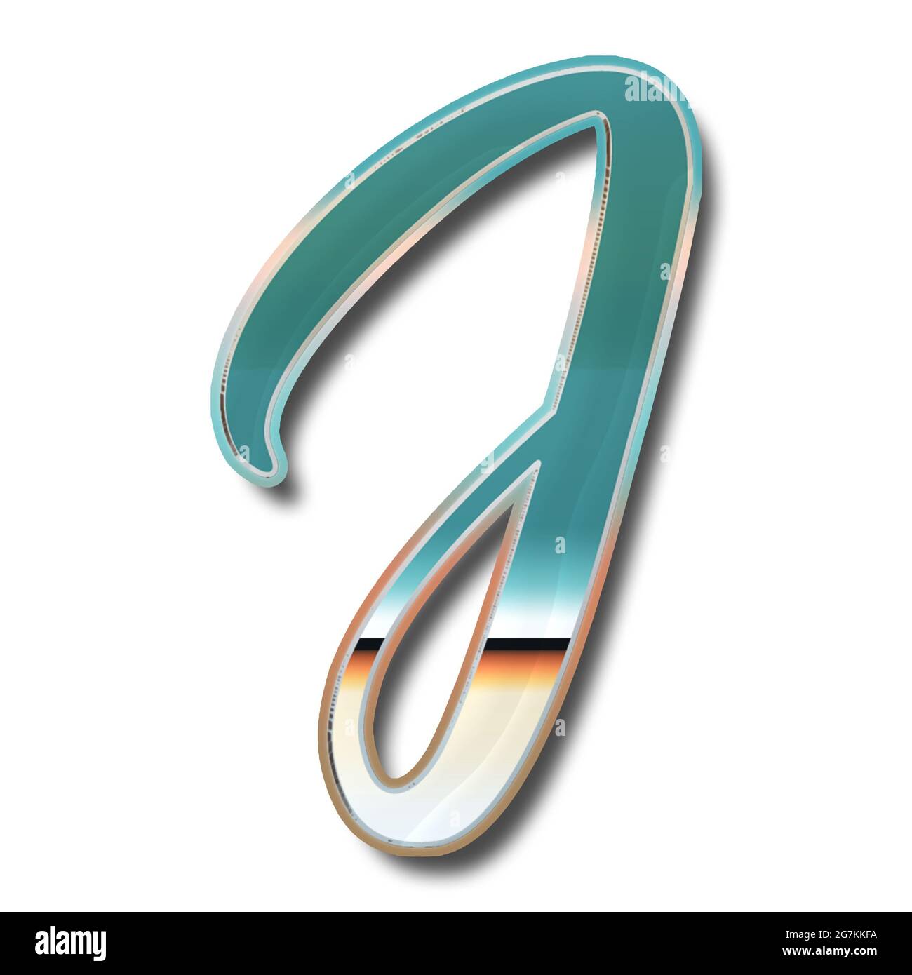 Illustration of the letter J isolated on a white background Stock Photo ...