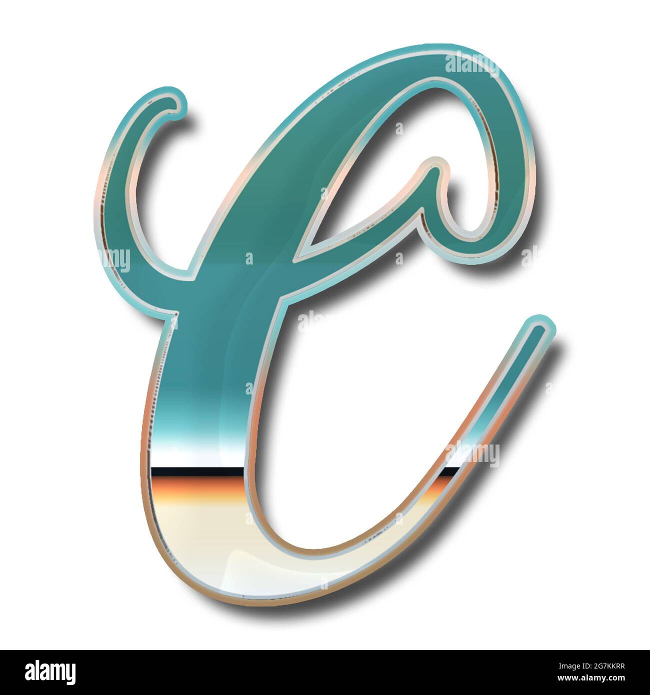 Alphabet letter design on white background Stock Photo - Alamy