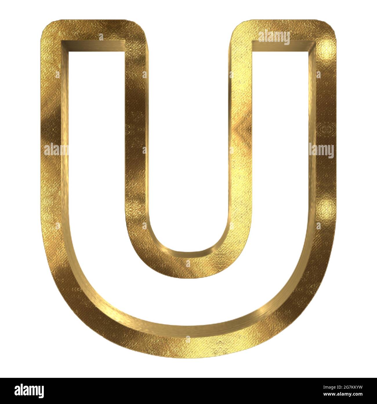 Golden alphabet letter design on white background Stock Photo - Alamy