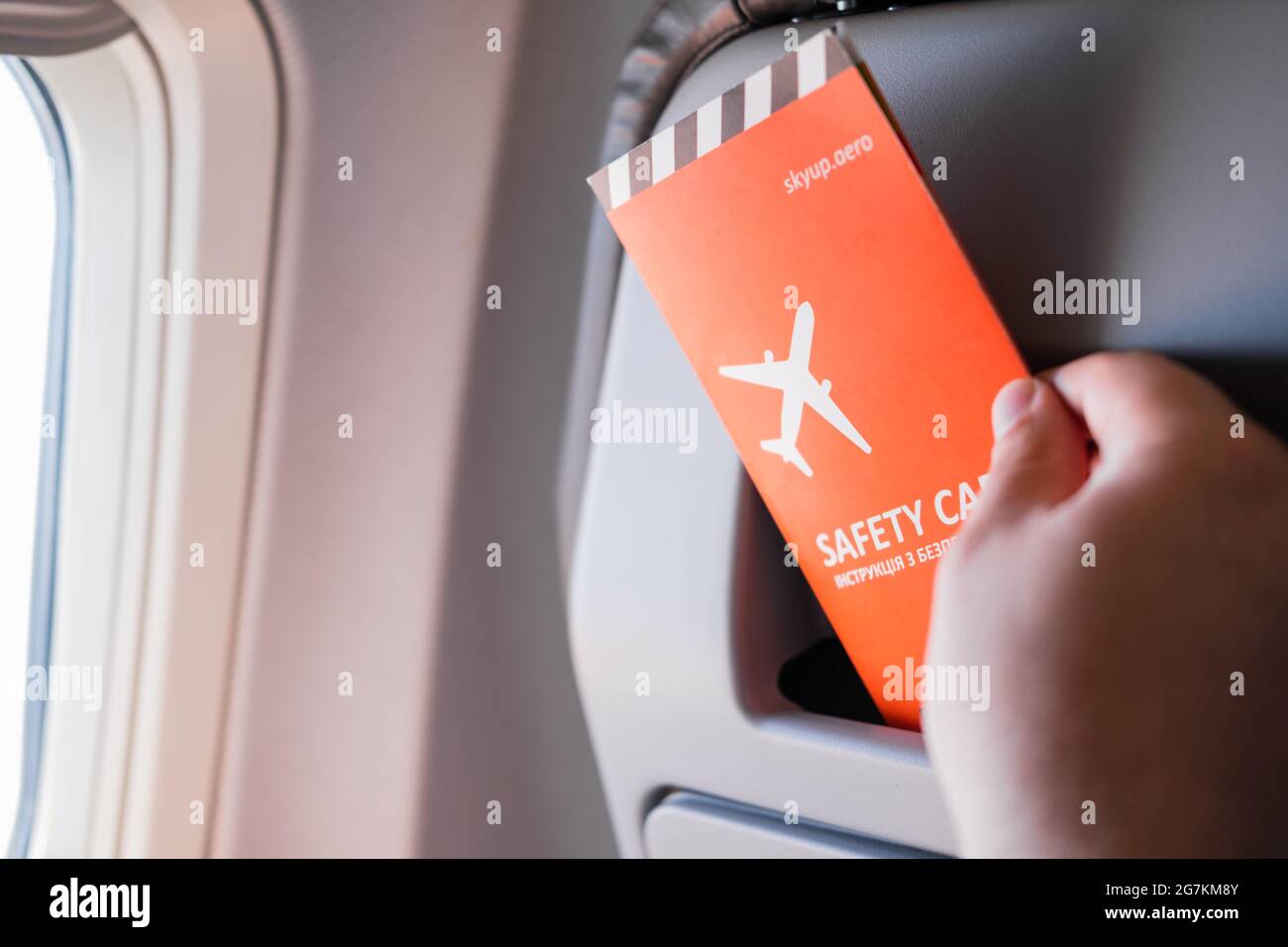 Aircraft safety instruction card hi-res stock photography and images ...