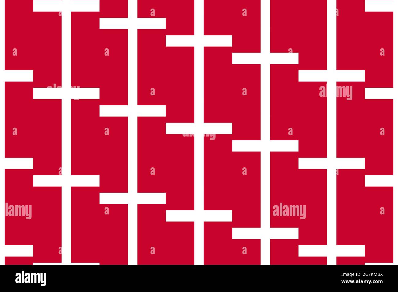 Simple geometric pattern in the colors of the national flag of Denmark ...