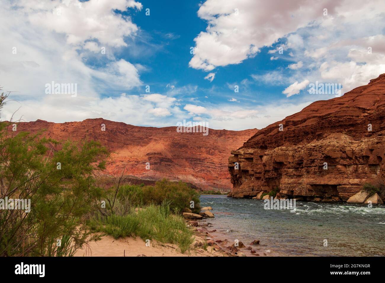 Colorado River flowing through the Grand Canyon Stock Photo - Alamy