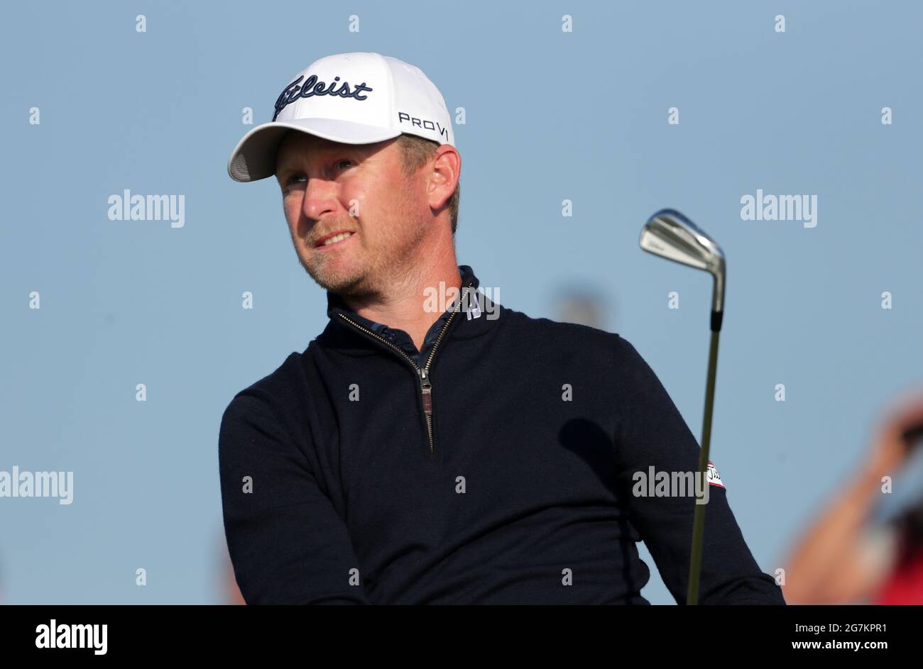 South Africa's Justin Harding during day one of The Open at The Royal ...