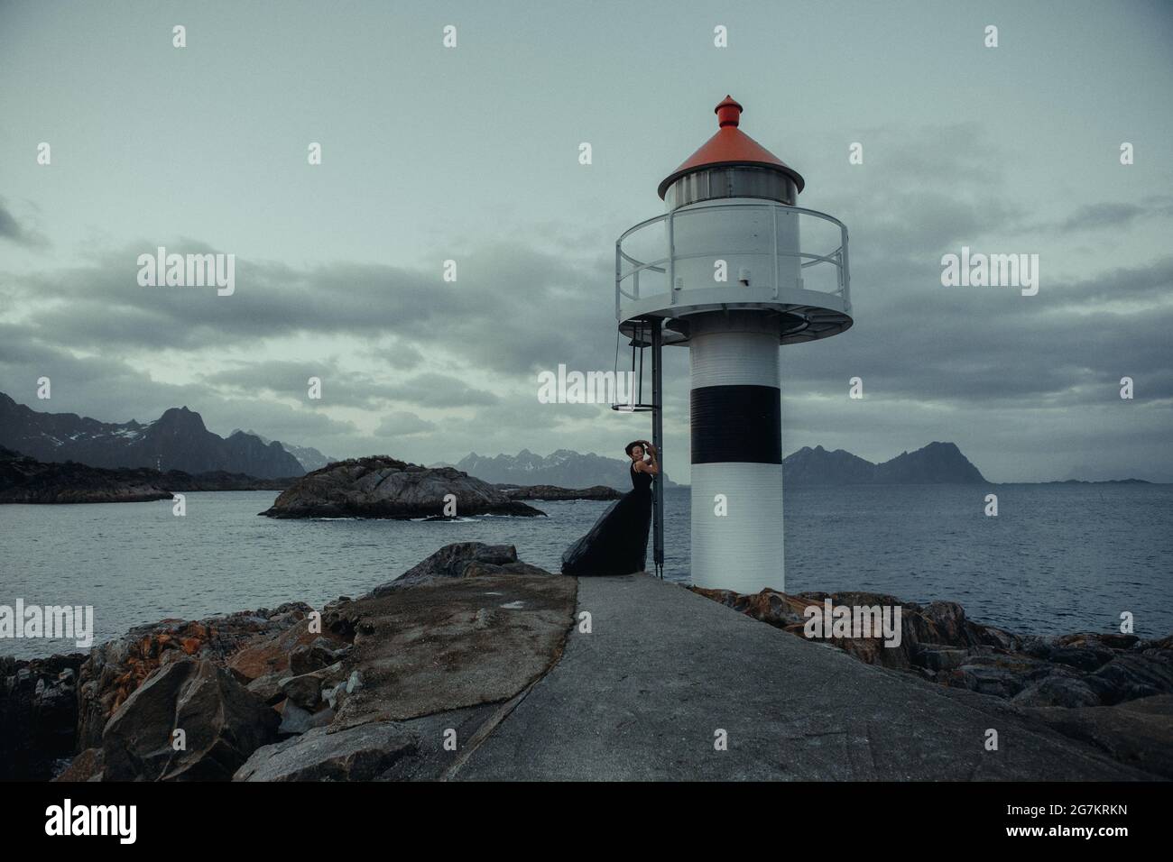 Lonely girl lighthouse in hi-res stock photography and images - Alamy