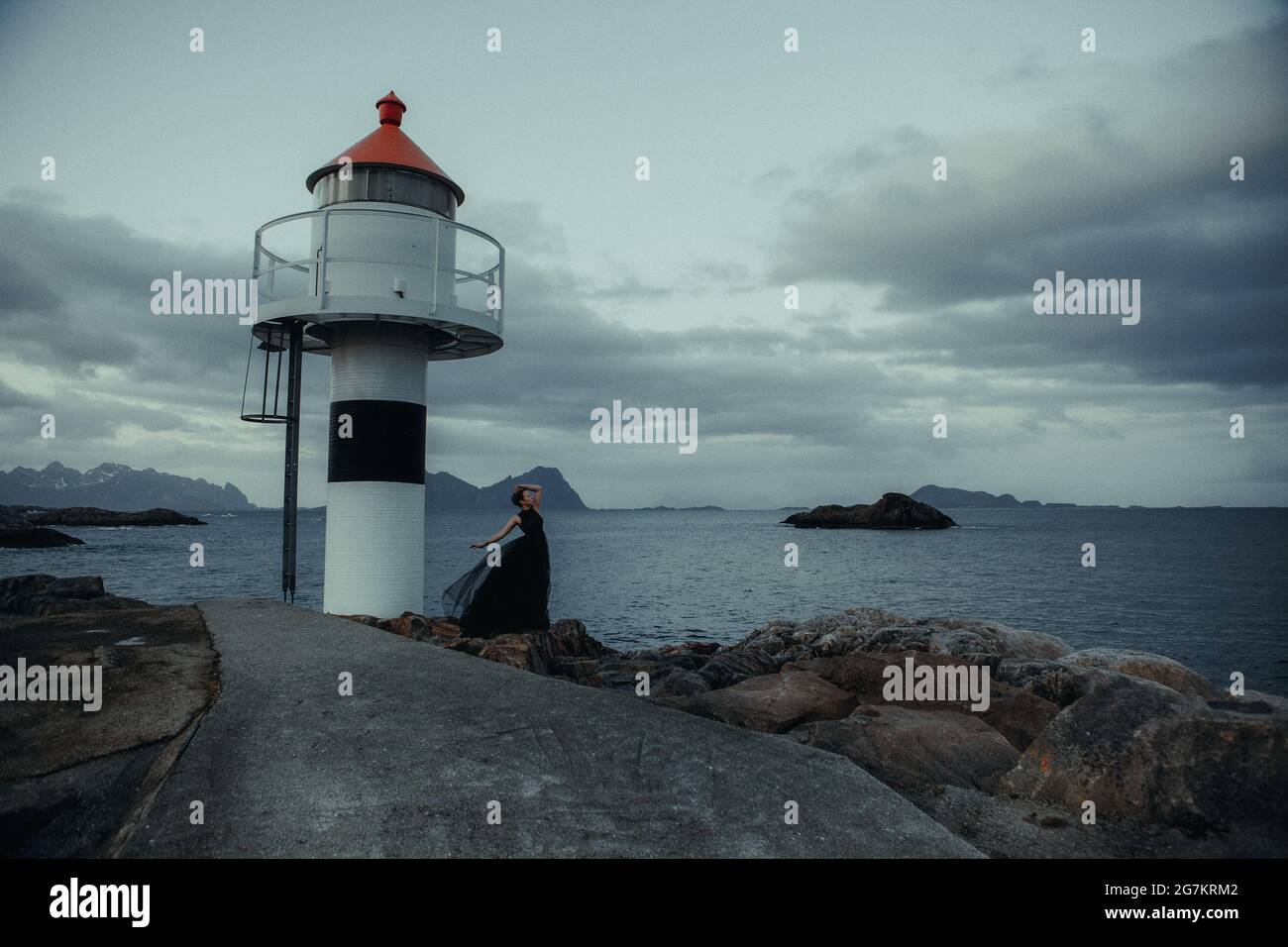 Lonely girl lighthouse in hi-res stock photography and images - Alamy