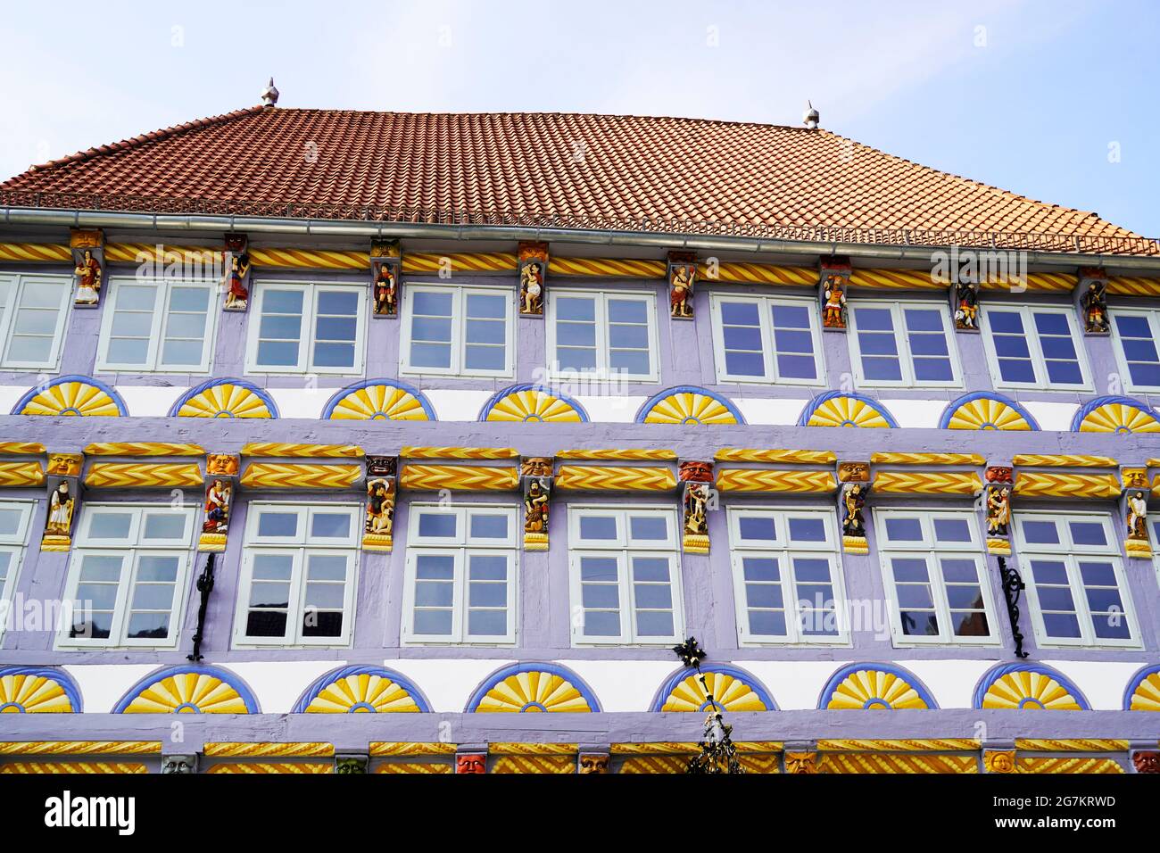 House facade of an old historical building in Hamlen Stock Photo - Alamy