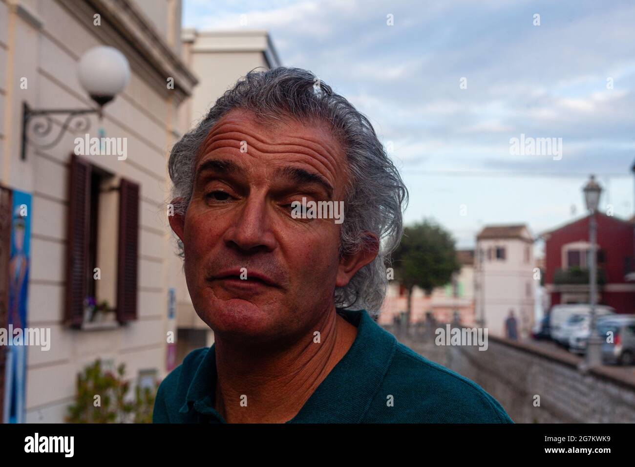 Portrait of a senior Italian male outdoors Stock Photo - Alamy