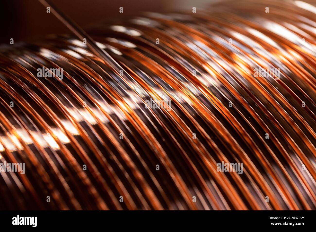 Closeup copper cable coil background texture, industry factory Stock ...