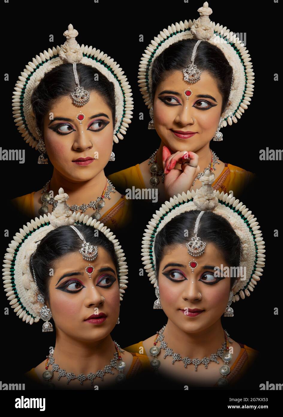 Indian young woman performing odissi hi-res stock photography and ...