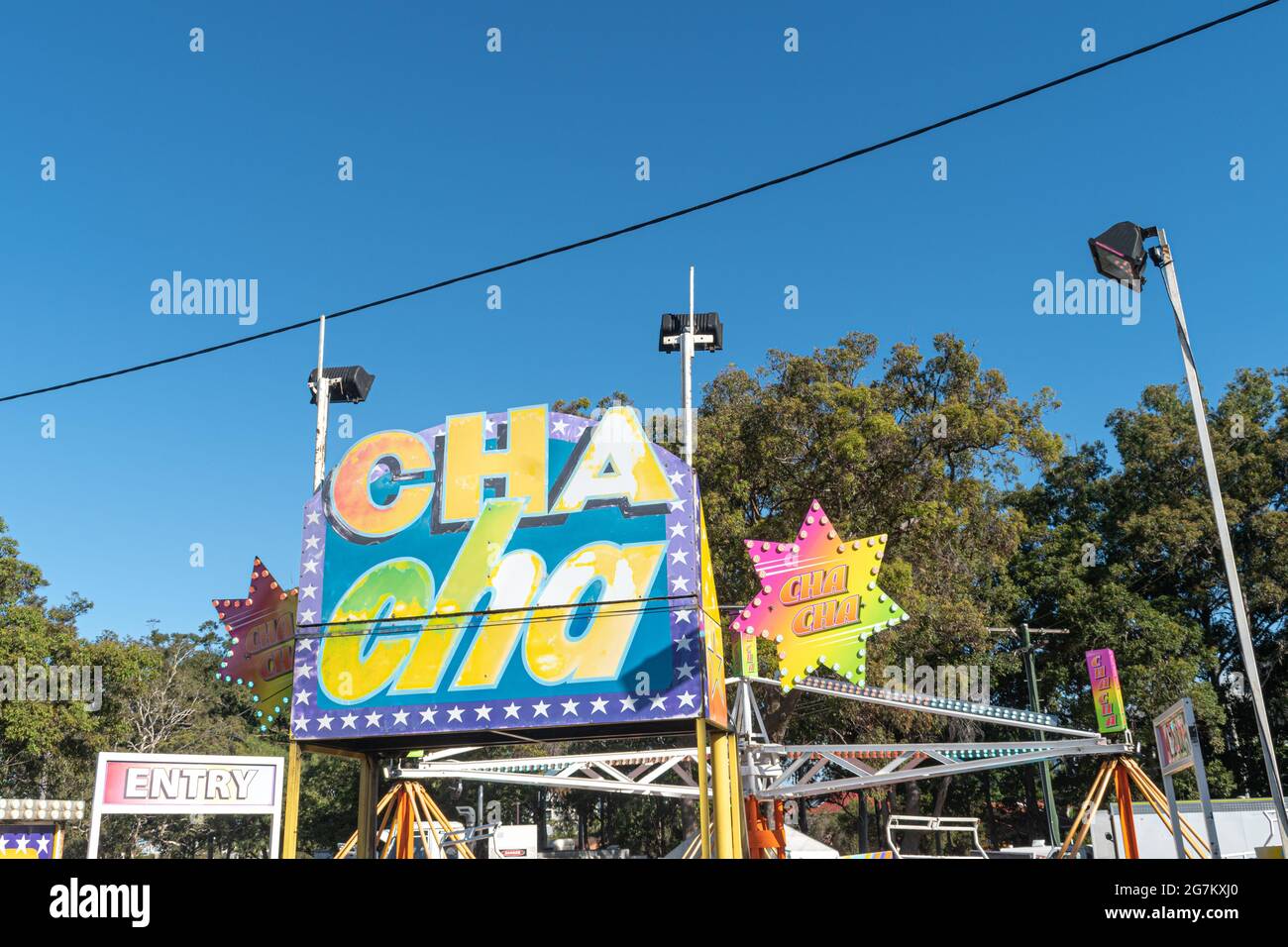 Carnival ride at the Redcliffe Show in Queensland, Australia Stock ...