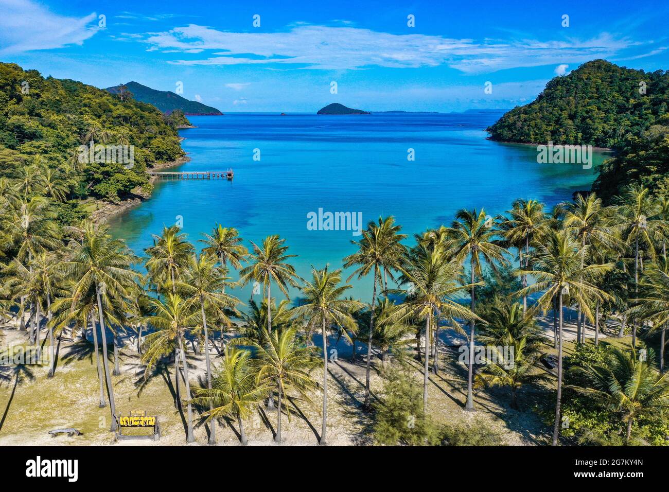 Aerial view of Koh Ngam, in Koh Chang, Trat, thailand Stock Photo - Alamy