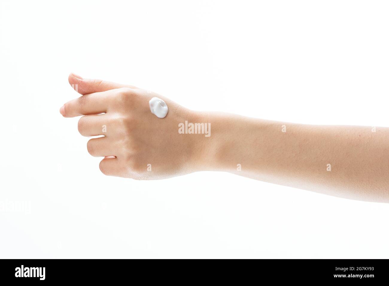 hand cream clean skin close-up hygiene cosmetics Stock Photo - Alamy