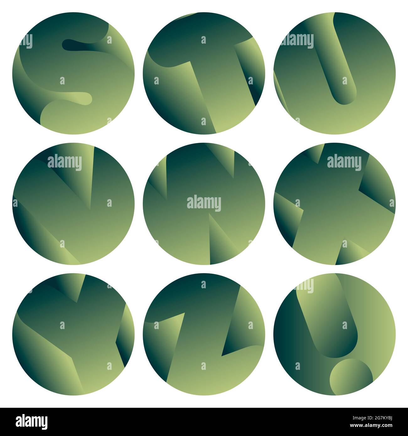 Set of alphabet buttons Stock Photo - Alamy