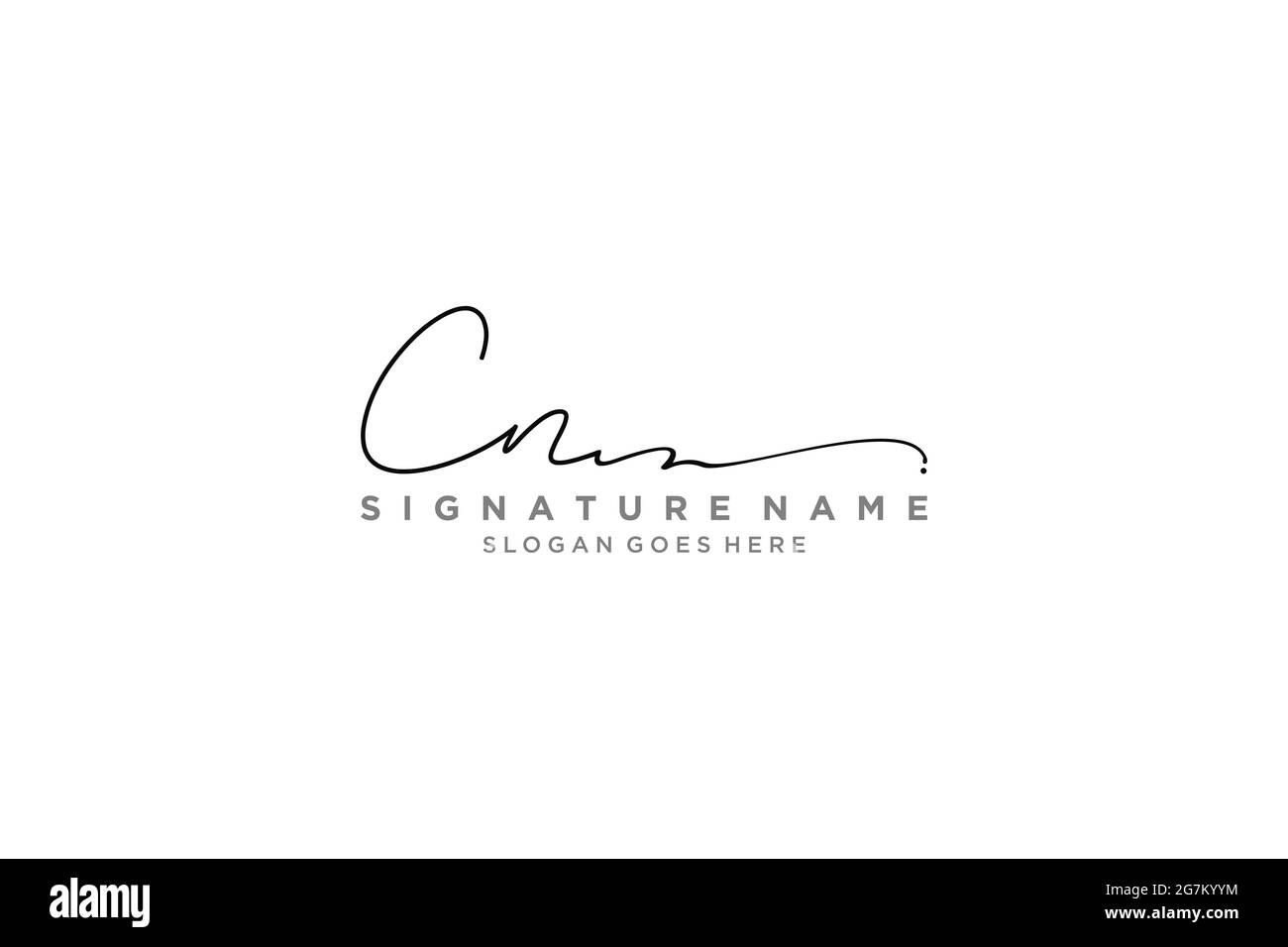 CN Letter Signature Logo Template elegant design logo Sign Symbol ...