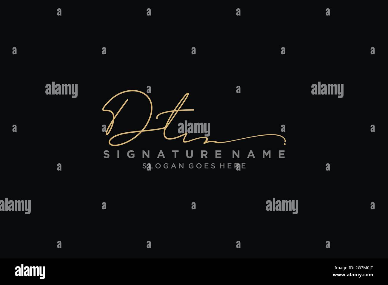 DT Letter Signature Logo Template elegant design logo Sign Symbol ...