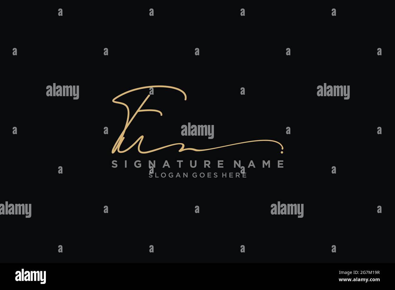 FU Letter Signature Logo Template elegant design logo Sign Symbol ...