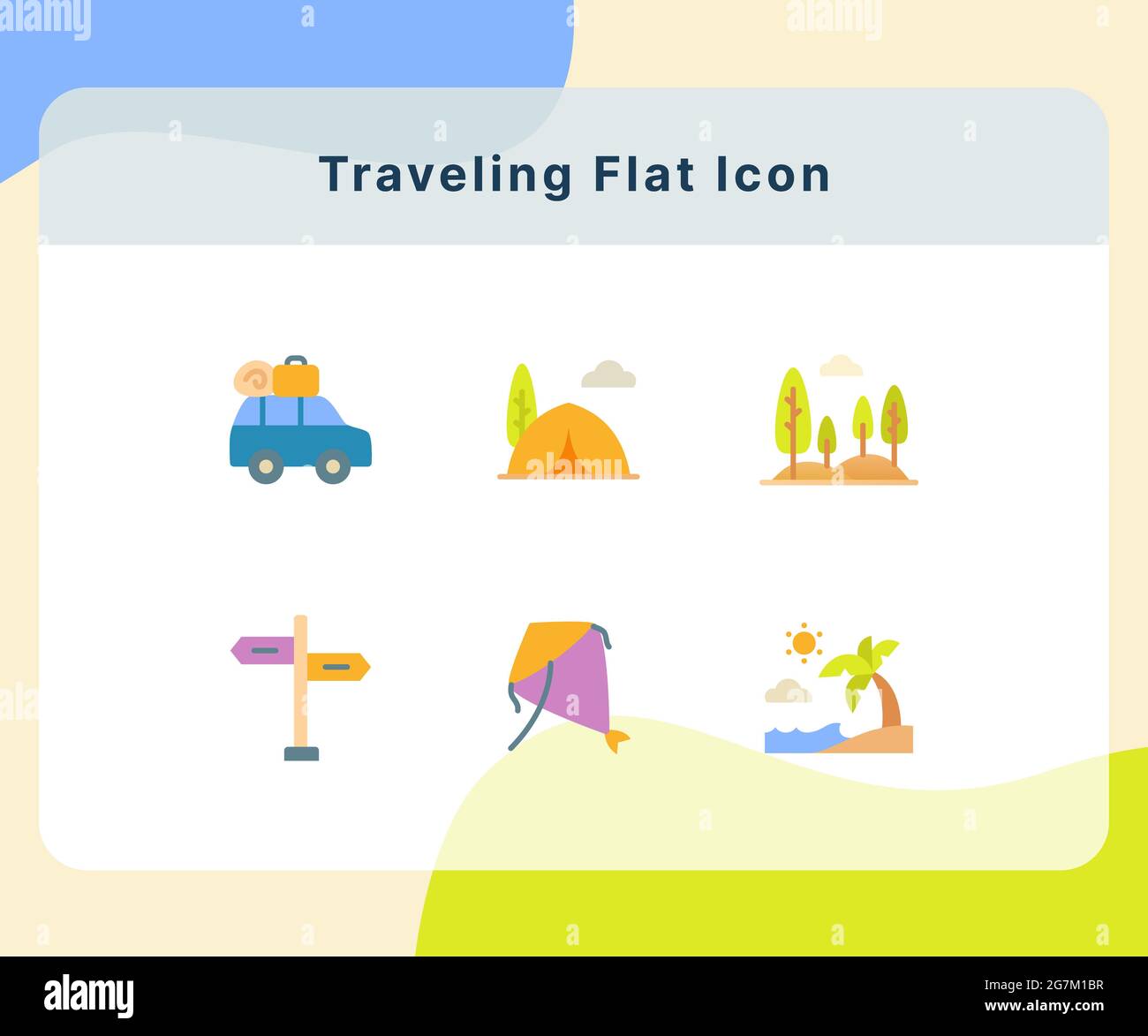 traveling icon icons set collection pack package white isolated ...