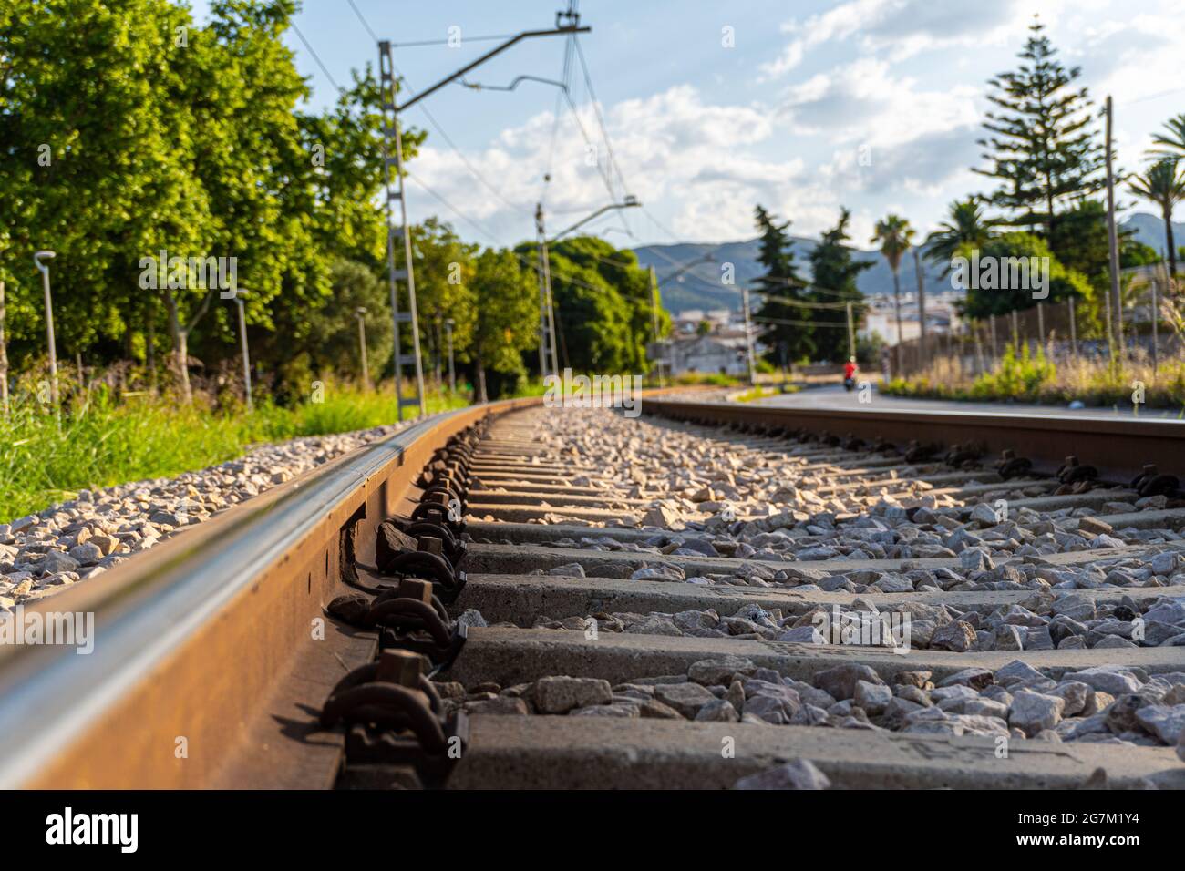 Crossing railway line under the train hi-res stock photography and ...