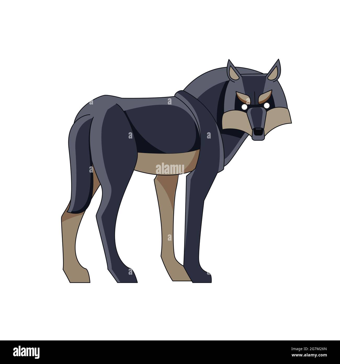 Wolf Cartoon Character Eyes