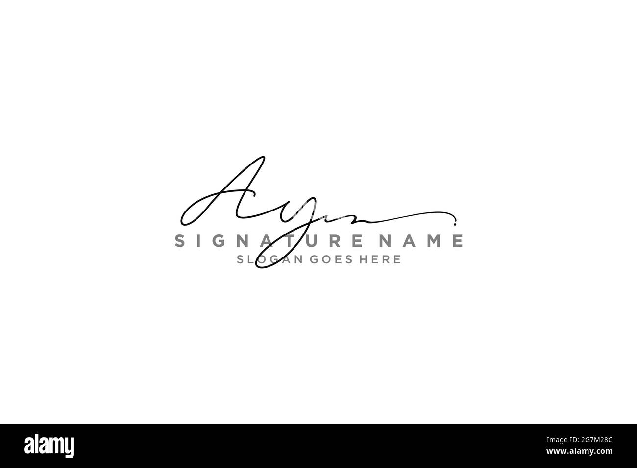 AY Letter Signature Logo Template elegant design logo Sign Symbol ...