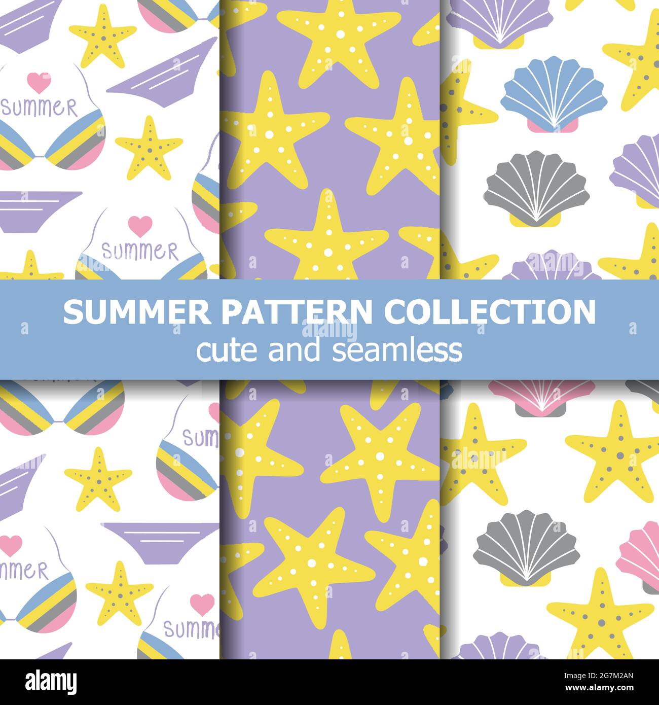 Tropical beach patterns Stock Vector Images - Alamy