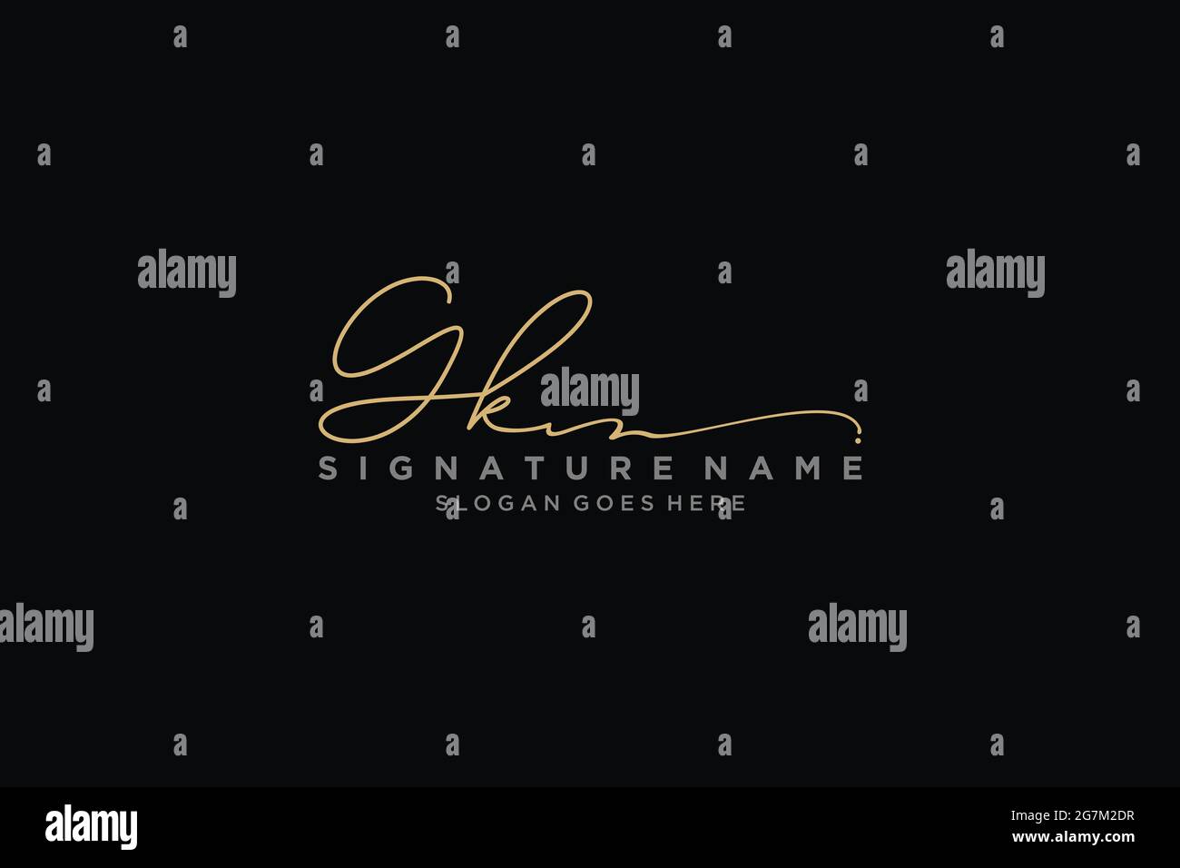GK Letter Signature Logo Template elegant design logo Sign Symbol ...