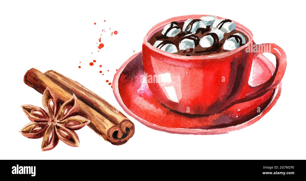 Watercolor Hot Chocolate