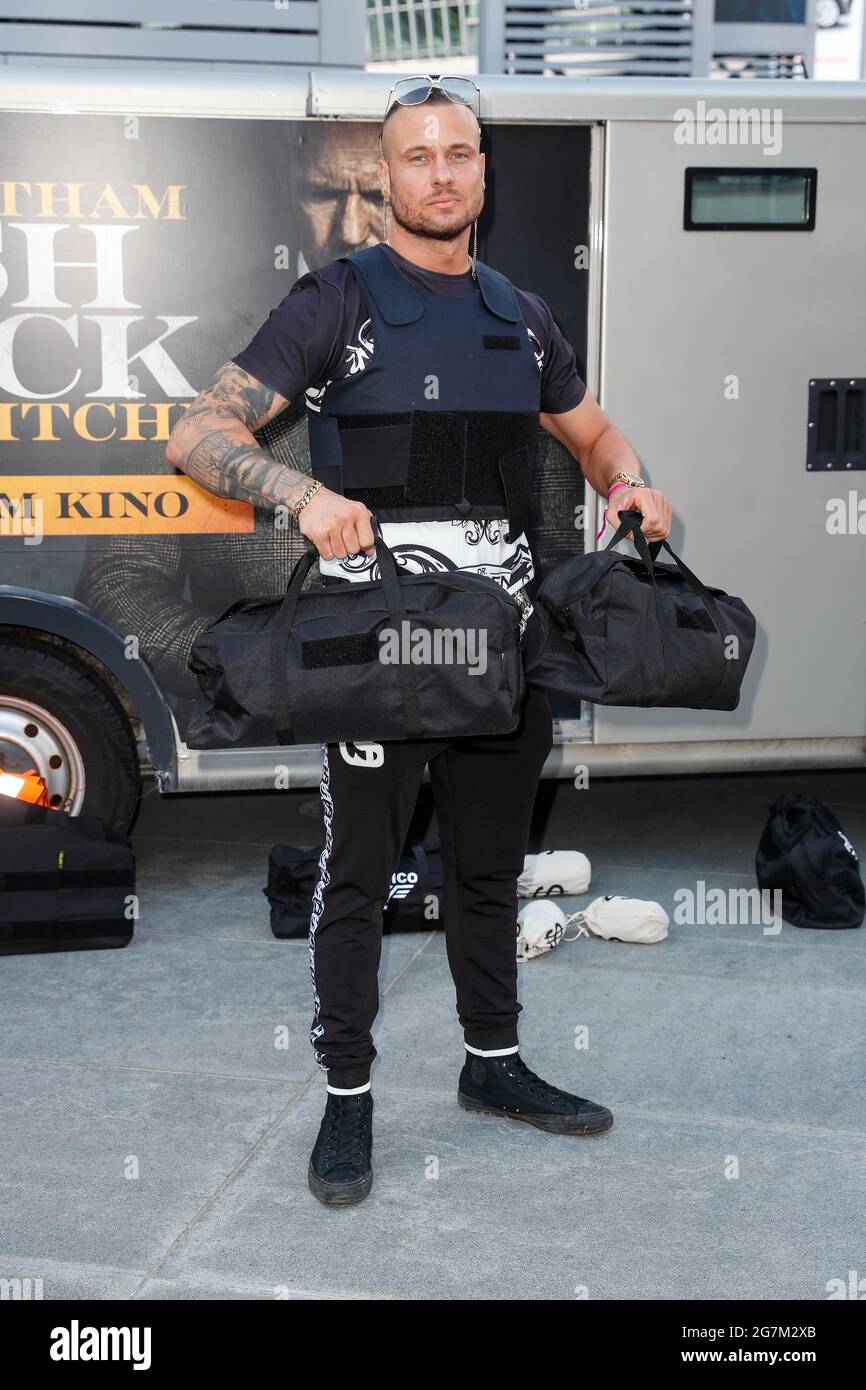 Berlin, Germany. 14th July, 2021. Fashion designer Eric Sindermann ...