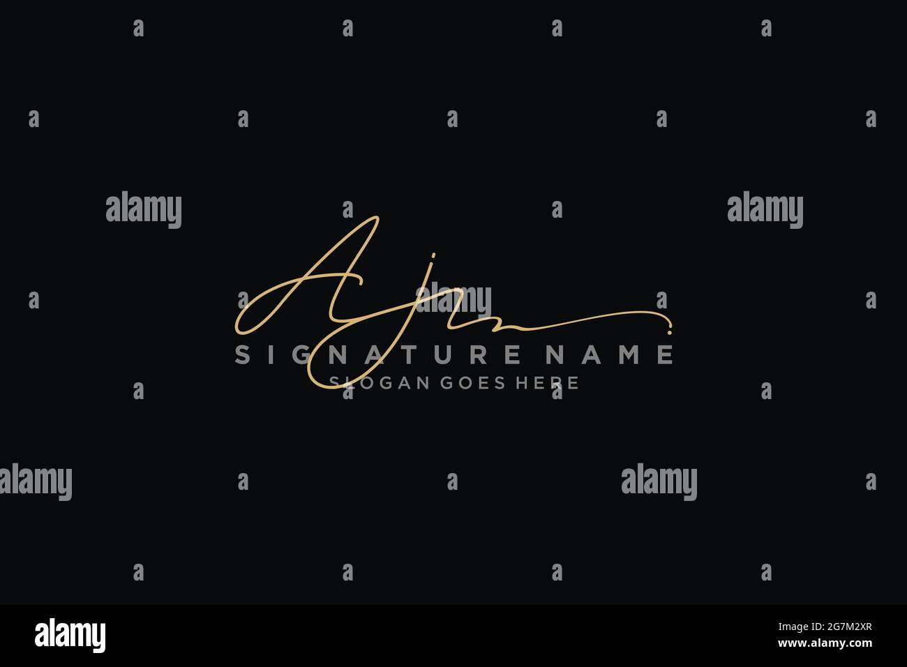 AJ Letter Signature Logo Template elegant design logo Sign Symbol ...