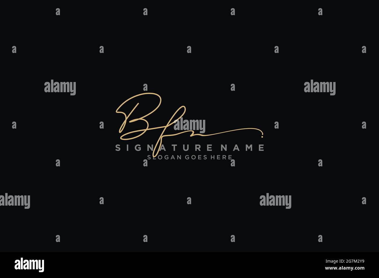 BF Letter Signature Logo Template elegant design logo Sign Symbol ...