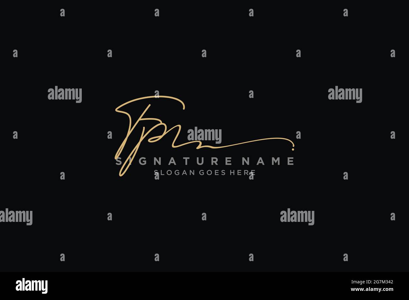 FP Letter Signature Logo Template elegant design logo Sign Symbol ...