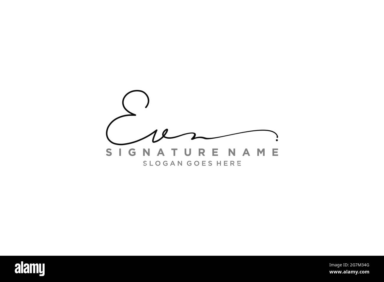 EV Letter Signature Logo Template elegant design logo Sign Symbol ...