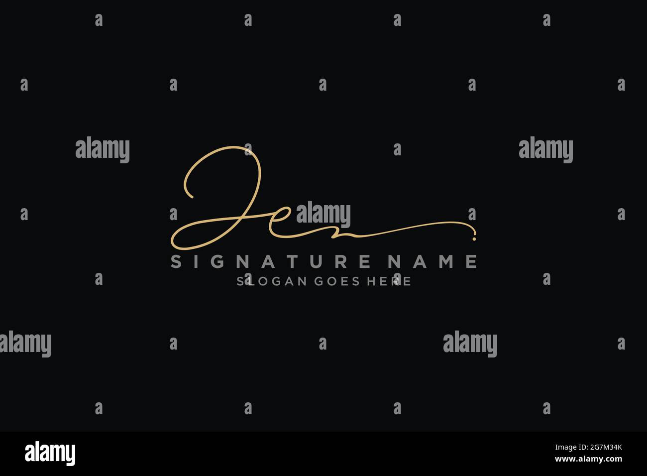 JE Letter Signature Logo Template elegant design logo Sign Symbol ...