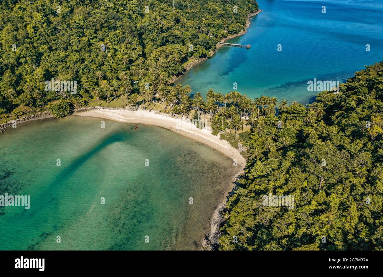 Aerial view of Koh Ngam, in Koh Chang, Trat, thailand Stock Photo - Alamy