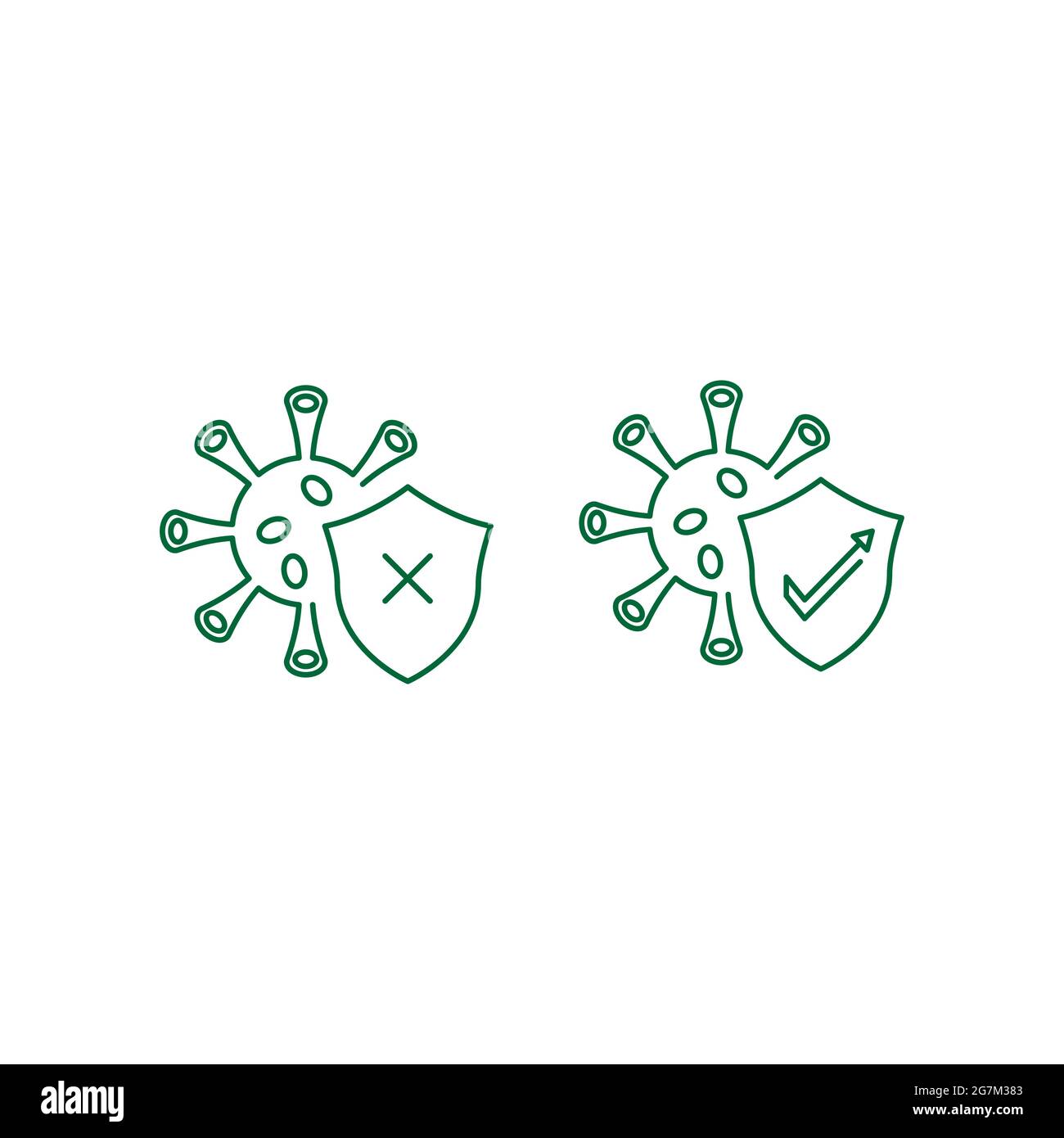 Virus vector illustration icon template design Stock Vector Image & Art ...