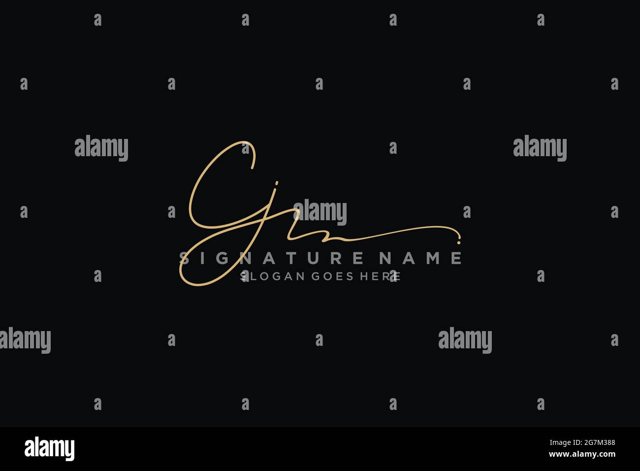 CJ Letter Signature Logo Template elegant design logo Sign Symbol ...